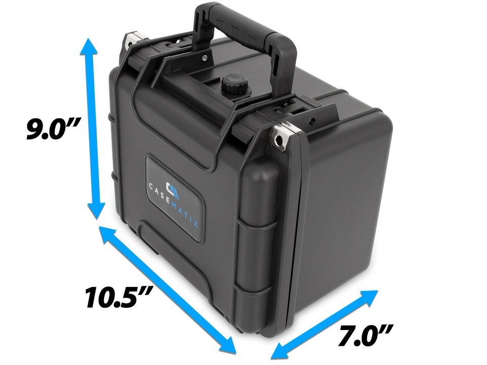 Casematix Harmonica Case for 25 Harmonicas – Waterproof Hard Shell ...