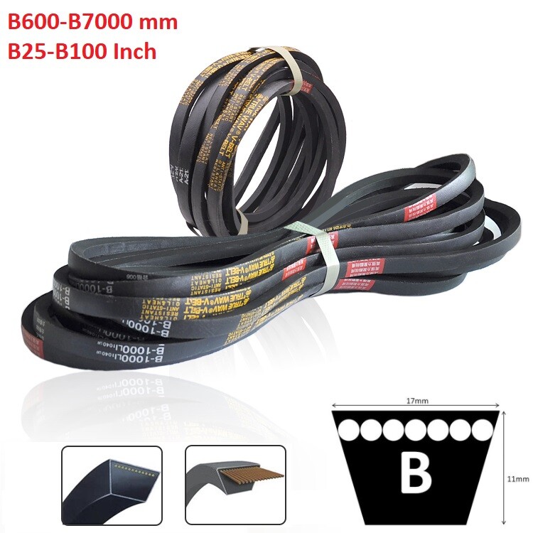 B Section V Belt / Vee Belt / Fan Belt B600-B7000 mm / B25-B100 Inch ...