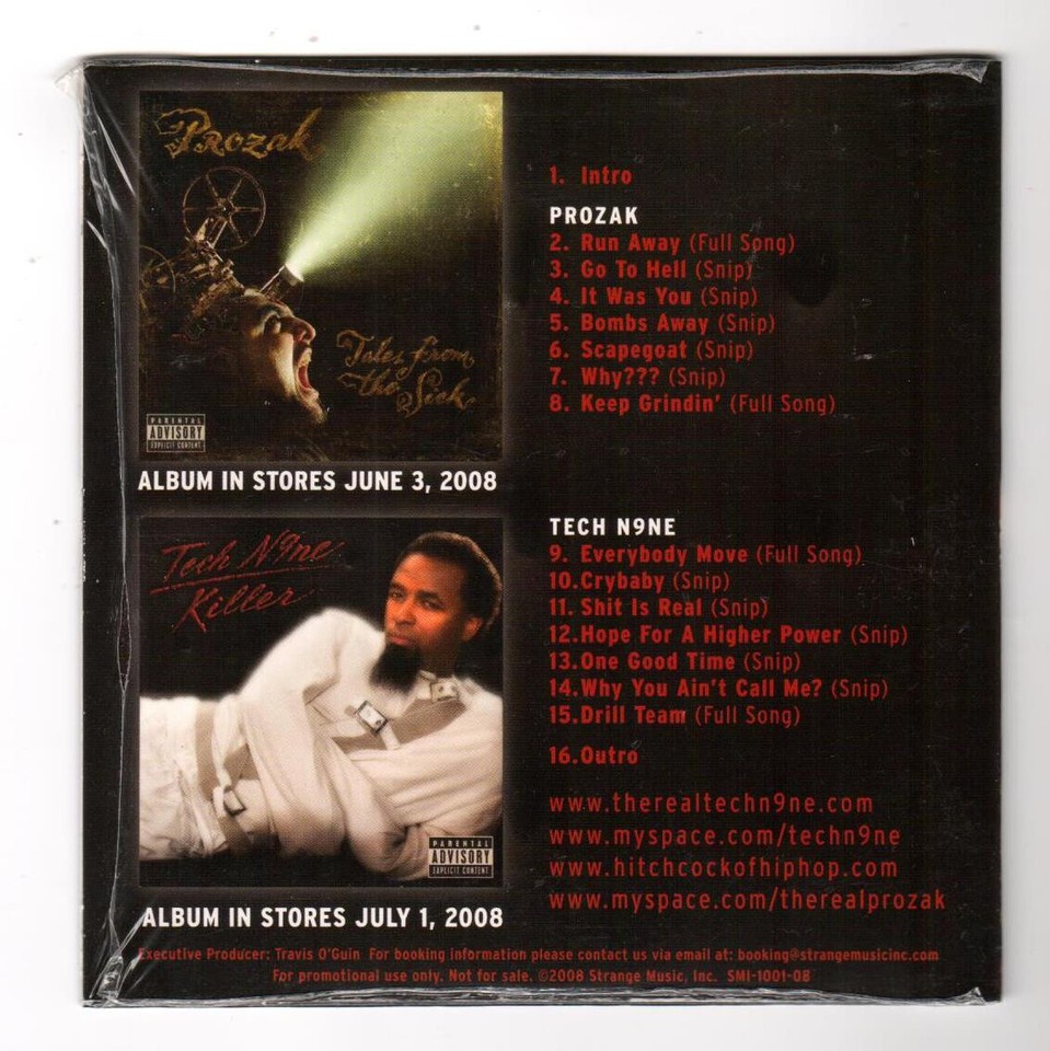 Tech N9ne - Killer / Prozak - Tales from the Sick (CD 2008) PROMO ...