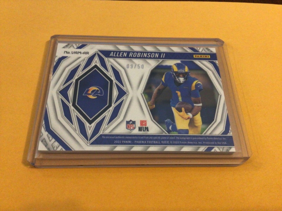 2022 Phoenix Allen Robinson II 3 Color Veteran Autograph Materials 9/50 ...