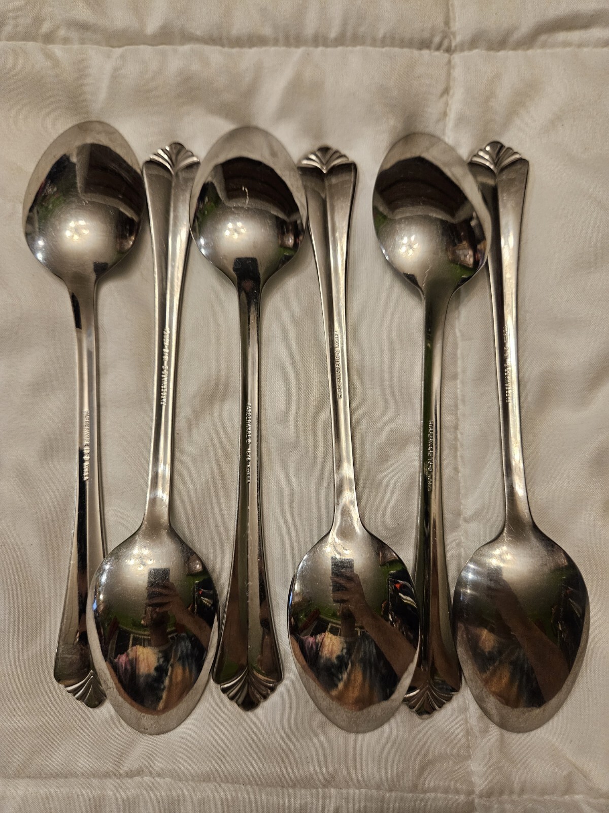 Farberware Stainless Steel Flatware Darcey Set Of 6 Dinner / Table ...