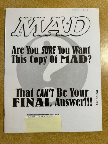 MAD MAGAZINE #395 ~ JULY 2000 ~ Gore/Bush ~ PB LN | eBay