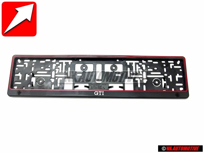 VW Classic Parts GTI 16V G60 License Number Plate Holder Frame Surround ...