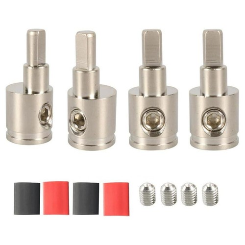 4PCS Amp Input Reducer 0 Gauge to 4 Gauge Wire Reducer Power/Ground GA ...