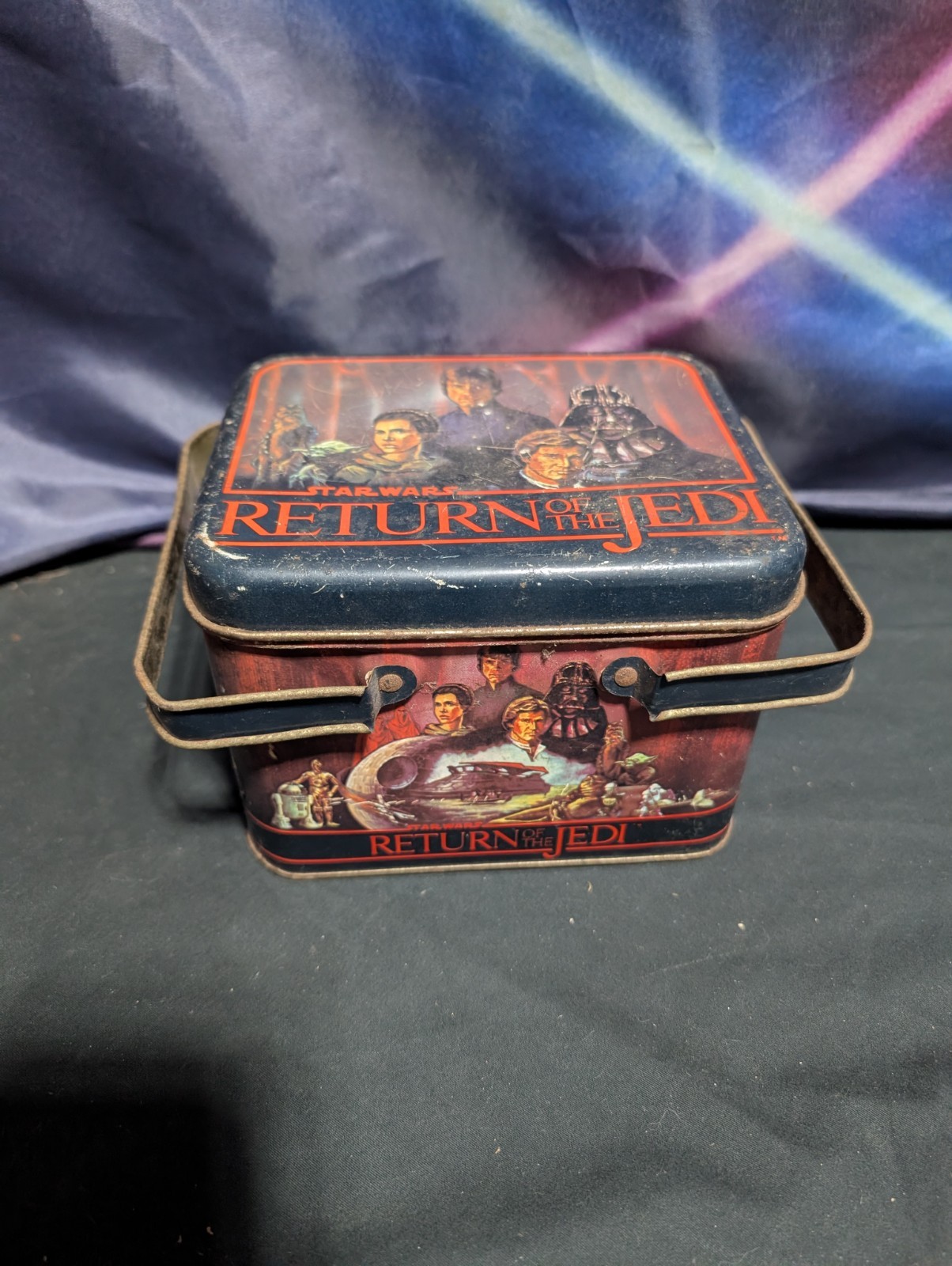 Vtg 1983 Star Wars ROTJ Return Of The Jedi Metal Lunch Box Cheinco Made ...