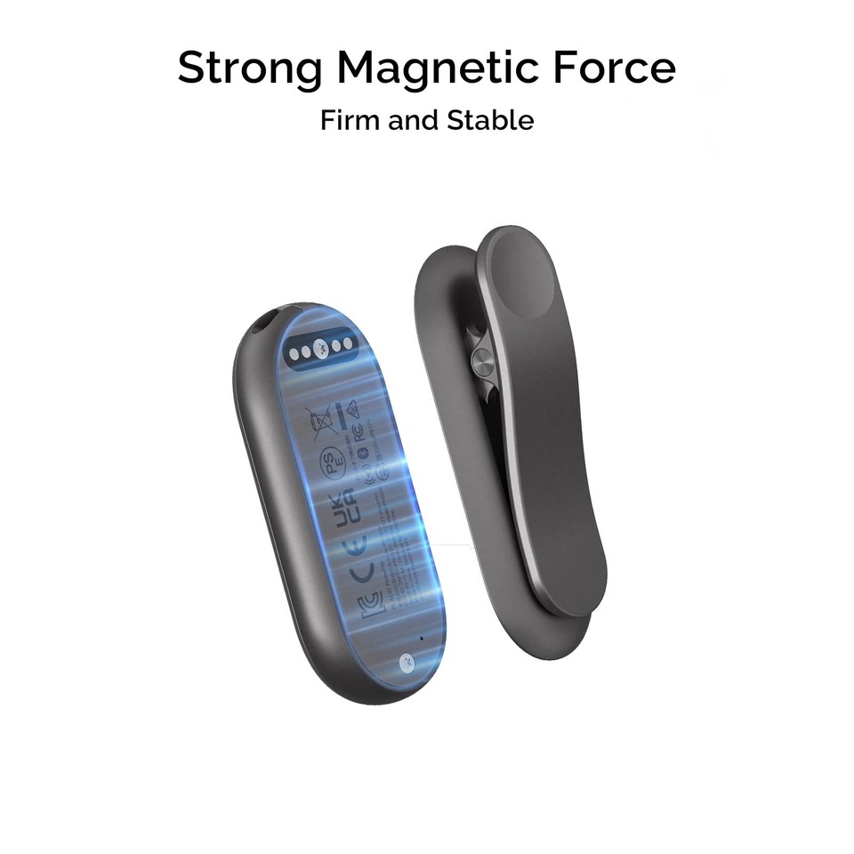 PLAUD NotePin AI Voice Recorder Magnetic Clip & Pin Set, Gray Accessory ...