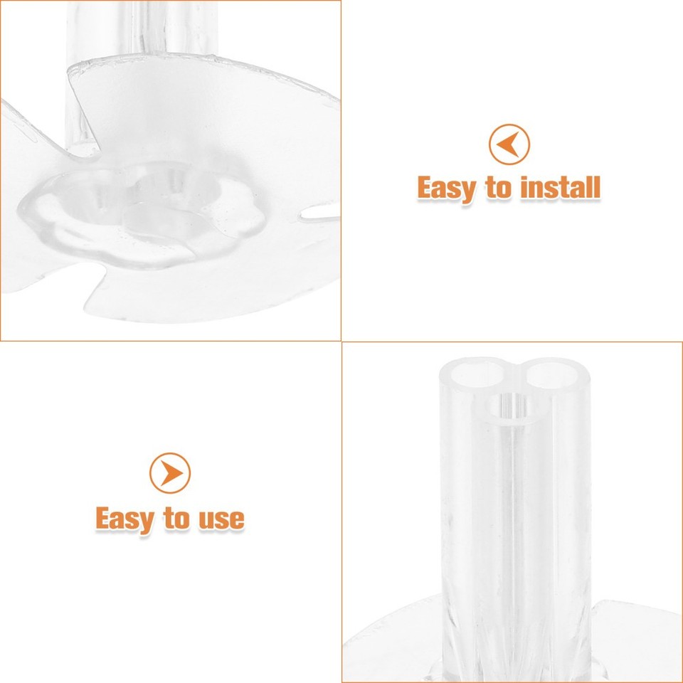 30 Pcs Plastic Flowers Holder Arrangement Bases Clear Stems Holders ...