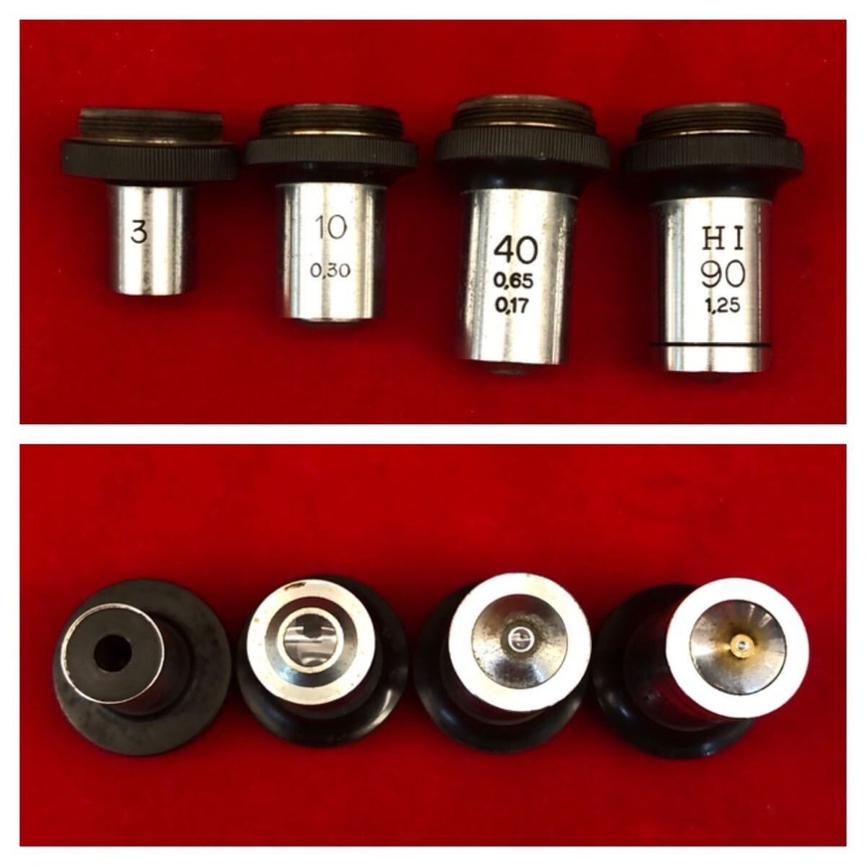 TIYODA TOKYO Microscope with Wooden Box B Eyepiece 7X/15X Objective ...