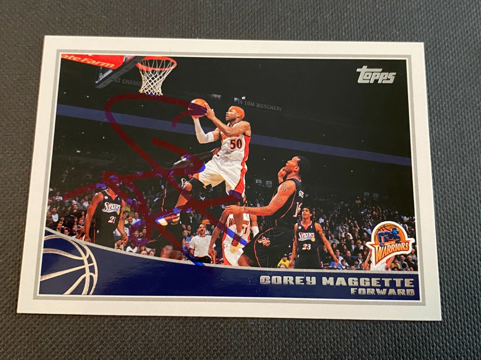 Corey Maggette Signed 2009-10 Topps Card Auto Warriors NBA Autograph ...