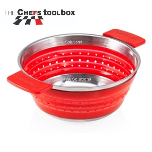 Chefs Toolbox Collapsible Silicone Steamer Colander 20cm Diameter #3163 ...