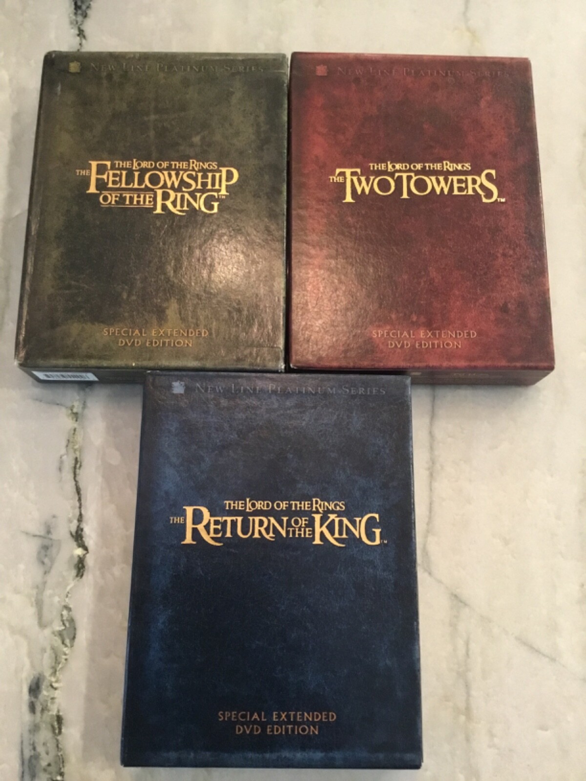 Lord Of The Rings LOTR Trilogy - Extended Edition, 12 Disc DVD Set w ...