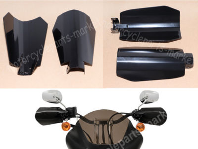 Metal Black Hand Guards Guard for Harley Electra Street Road glide Road ...