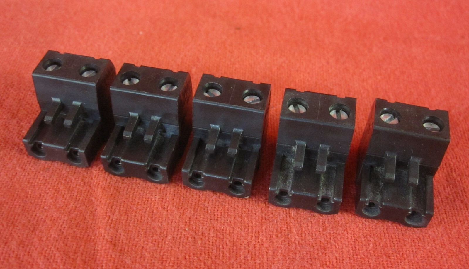 LOT of 4 Crestron Black Terminal Block Plug 2-pin Wire Connectors | eBay