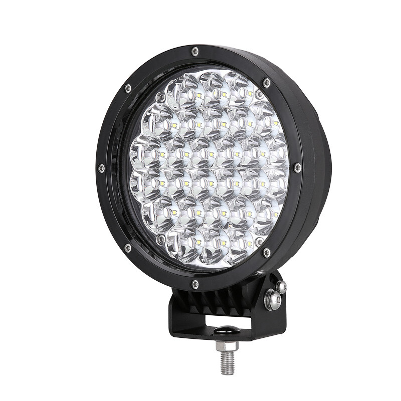 Slim 7inch LED Driving Lights Spot Pair Round Black Offroad 4x4 Truck ...