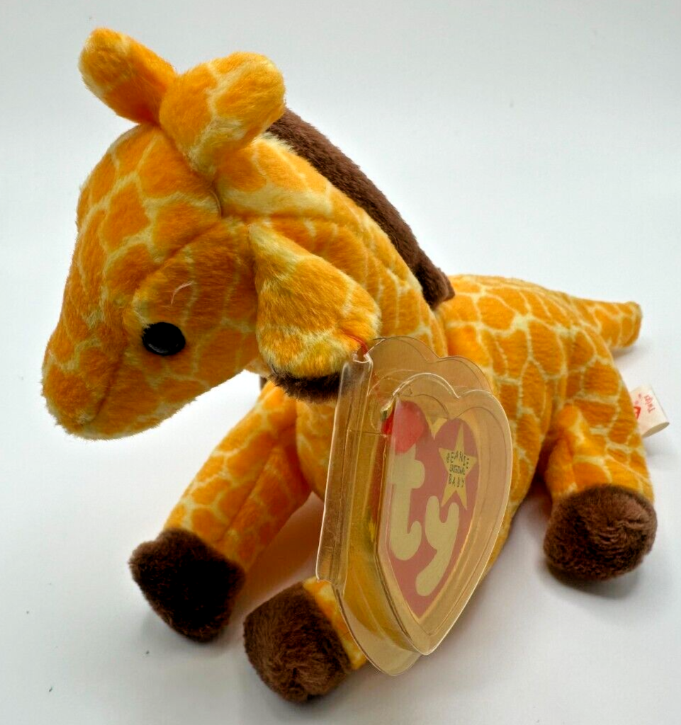 Ty Beanie Baby Twigs The Giraffe 1995 4th Gen Swing Tag 6th Gen Tush ...