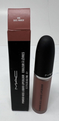 MAC Powder Kiss Liquid Lip Color, #996 Date - Maker, 0.17 fl oz New In ...