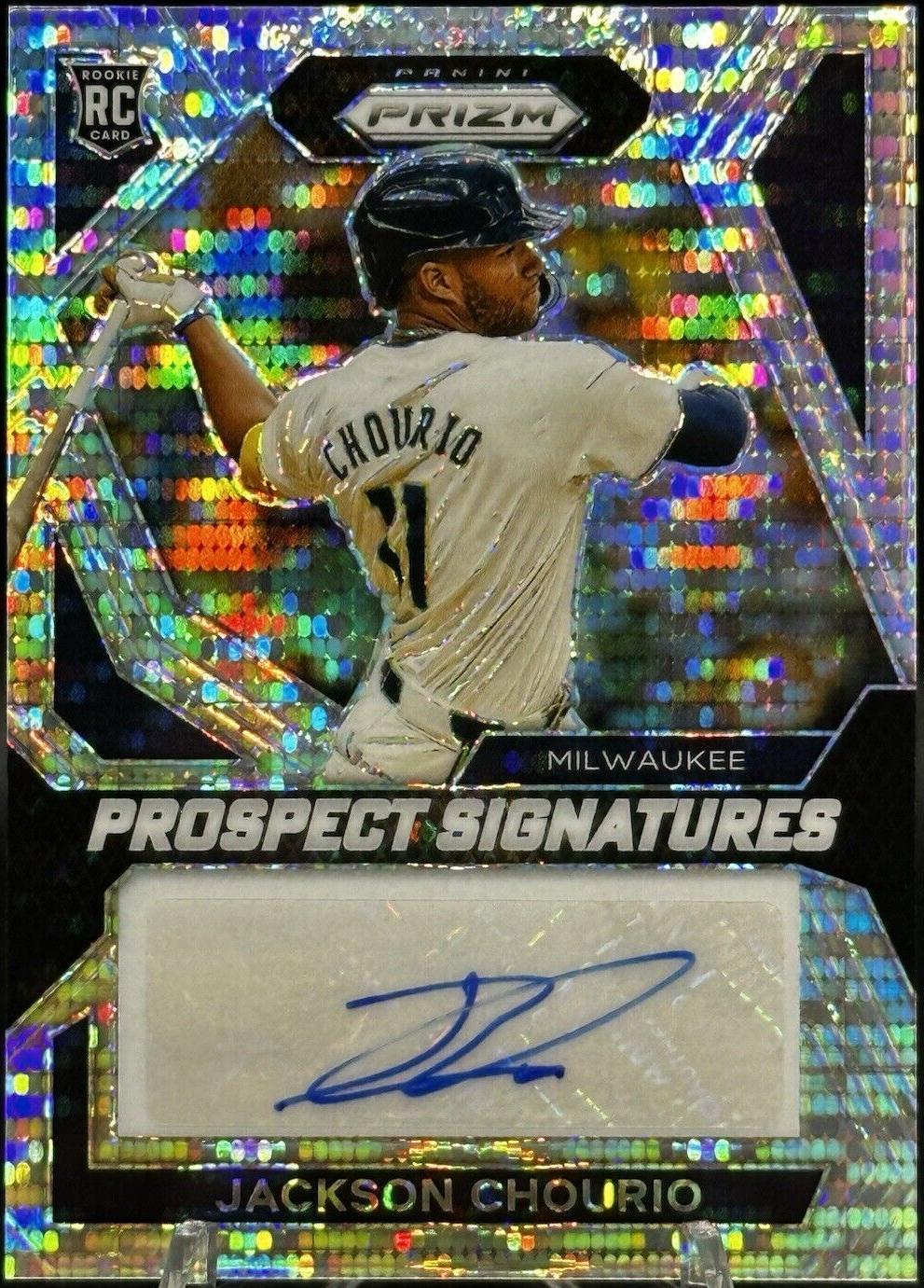 2024 Panini Prizm - Prospect Signatures Jackson Chourio #PS-JC Pulsar ...