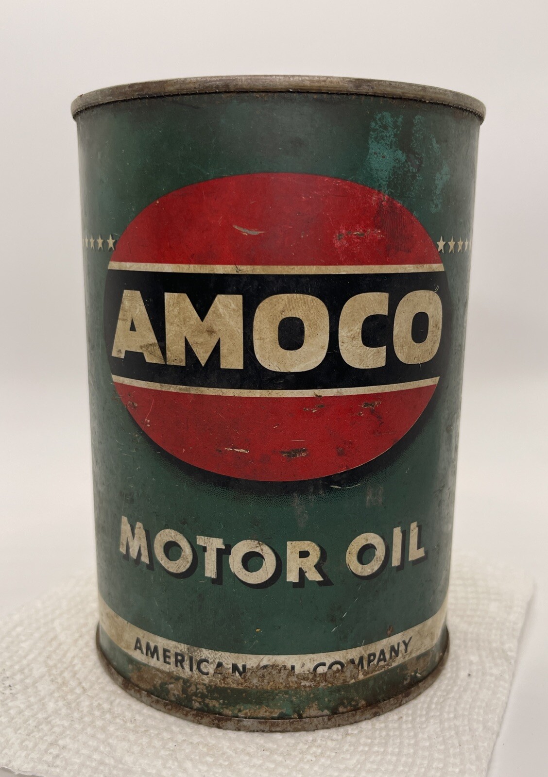 Rare Antique Amoco Motor Oil Quart Oil Can Empty | eBay