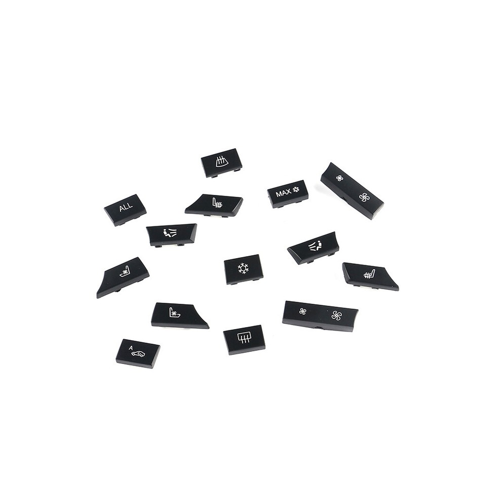 14Pcs Button Key Caps Cover Repair Kit A/C Heater Switch For BMW F07 ...