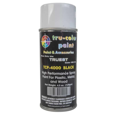 Tru-Color 4000 Gloss Black High Performance Spray Paint 4.5oz | eBay