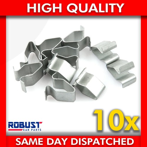 10X BOOT & TAILGATE INTERIOR LINING METAL TRIM PANEL CLIPS FOR VW AUDI ...