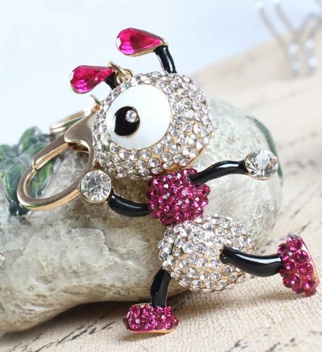 Ants Insect Lovely Crystal Rhinestone Charm Pendant Purse Bag Key Chain ...