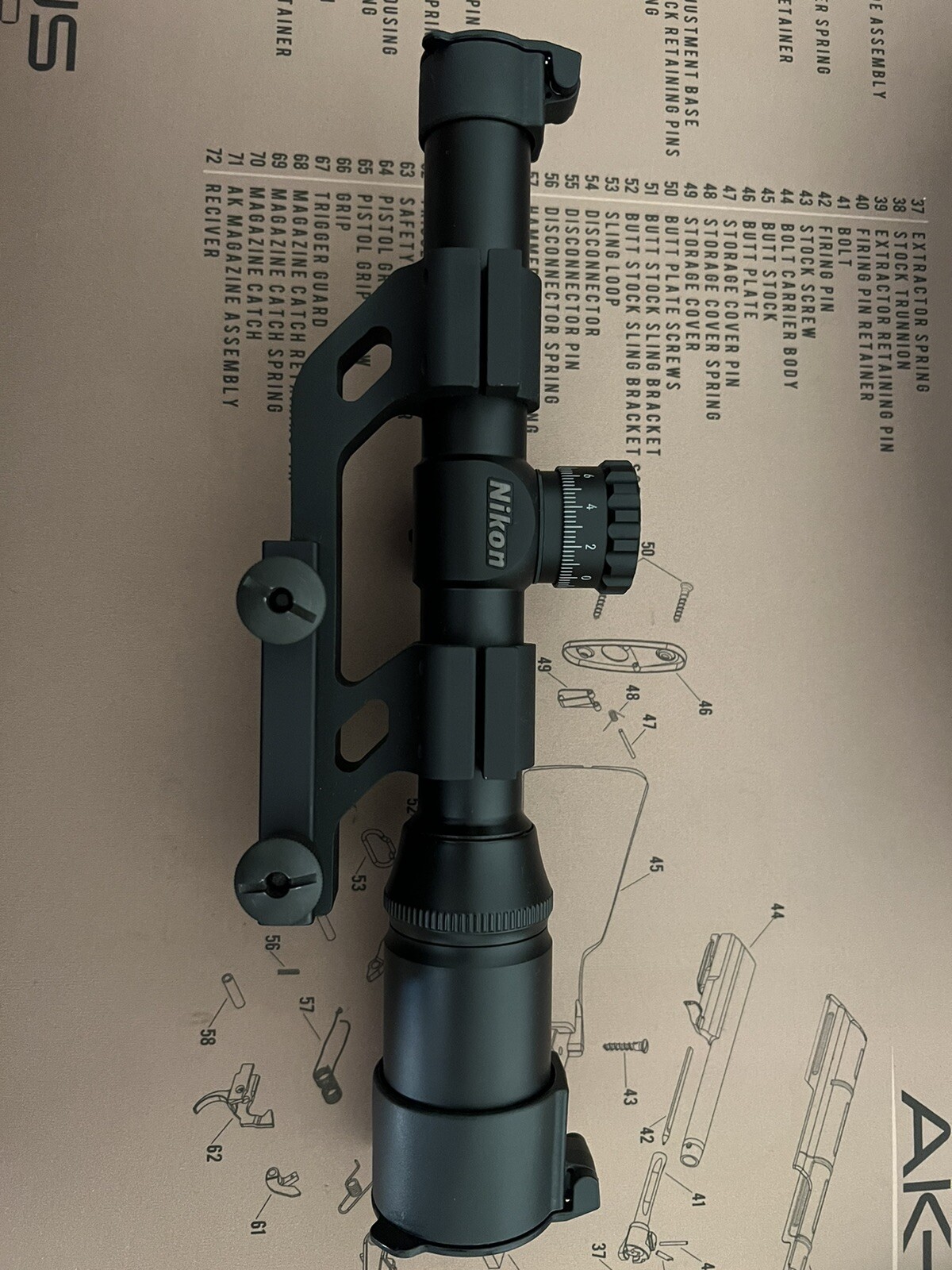 Nikon M-223 BDC 600 Scope W/ RRA Scope Mount | eBay