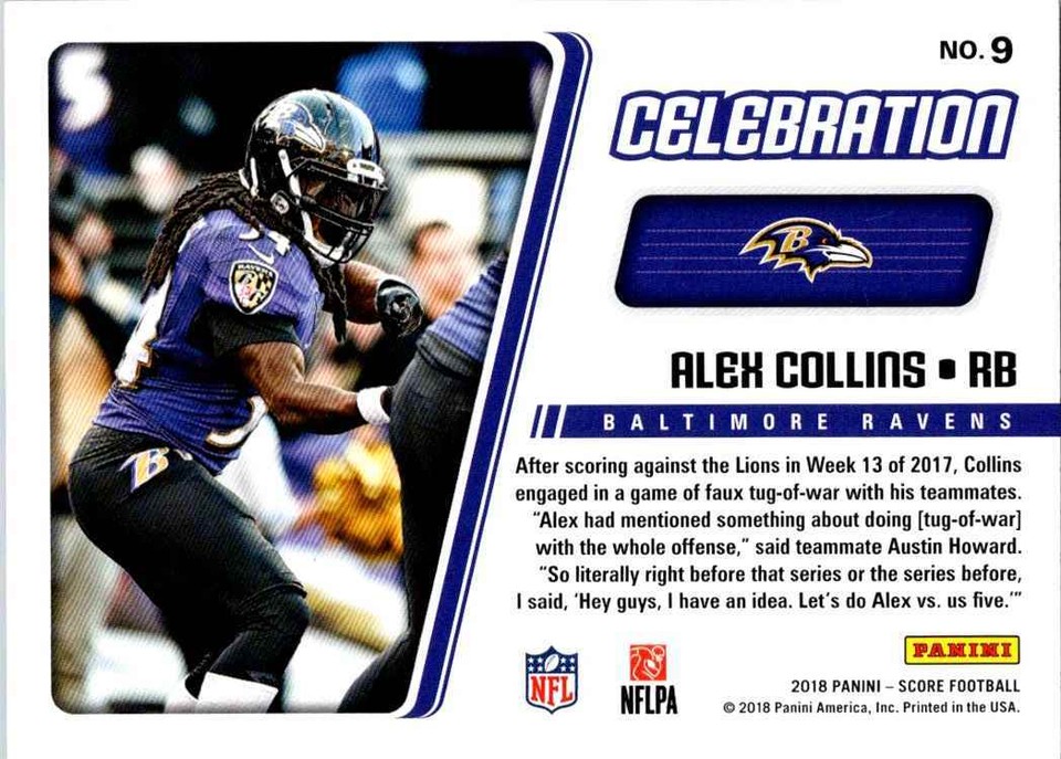 2018 Panini Celebration Alex Collins Baltimore Ravens #9 | eBay