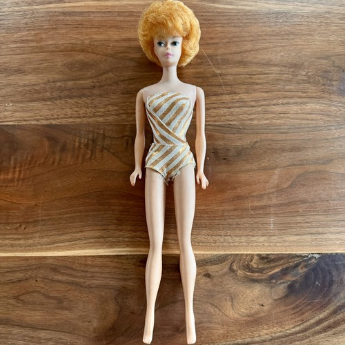 Vintage 1962 Mattel Barbie Midge Doll Ginger Blonde Bubble Cut Gold Zip ...