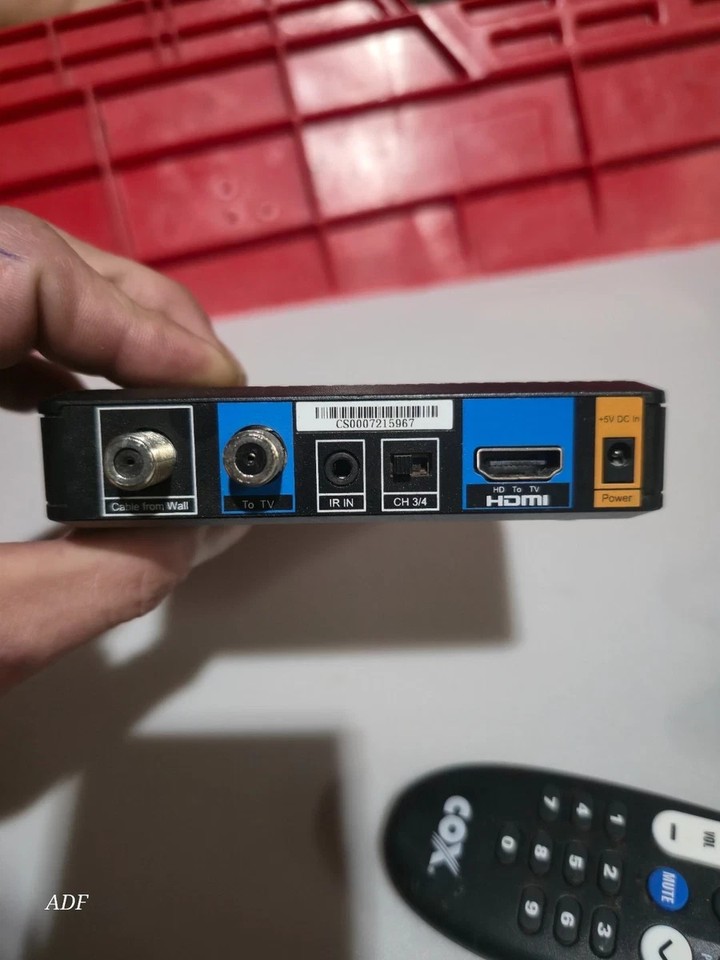 Cox/Cisco Mini Cable TV Receiver Box Adapter DTA 250HD w/ Remote and ...