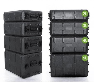 2U/4U/6U Rack Case Depth, 19" Rackmount Flight Cases w/ Microphone ...
