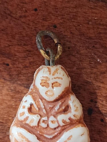Vintage Antique Czech Glass Asian Buddha Charm Cracker Jack Prize | eBay