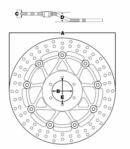 TRW MST500 BRAKE ROTOR ROUND FIXED 292 FRONT HARLEY DAVIDSON XL 1200 L ...