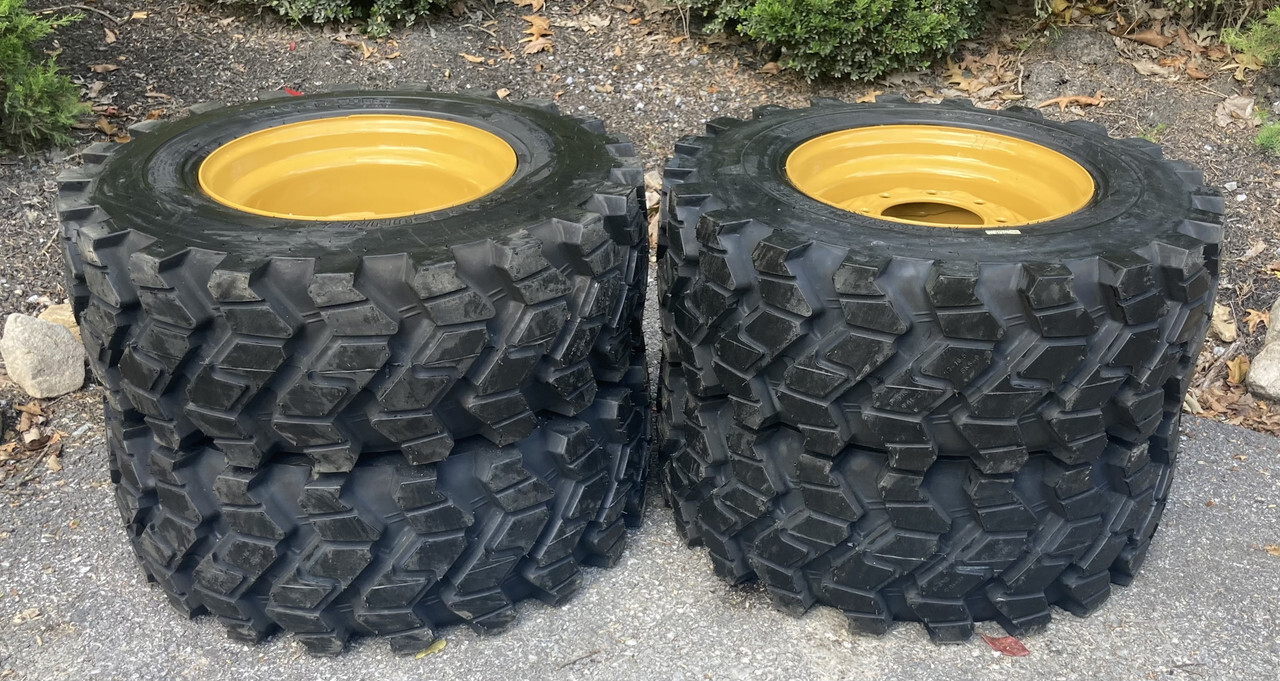 4 HD 12-16.5 Skid Steer Tires/Wheels/Rims for CAT -12X16.5- Forerunner ...