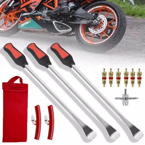 Steel Tire Spoon Lever Iron Tool Kit Professional Motorcycle Tire ...