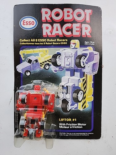 Vintage Esso Robot Racer Bucket TRUCK Transformers GoBots KO Made In ...