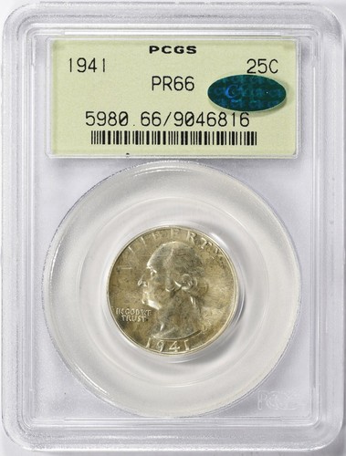 1941 (P) PCGS Proof 66 Silver Washington Quarter PR66 CAC OGH | eBay