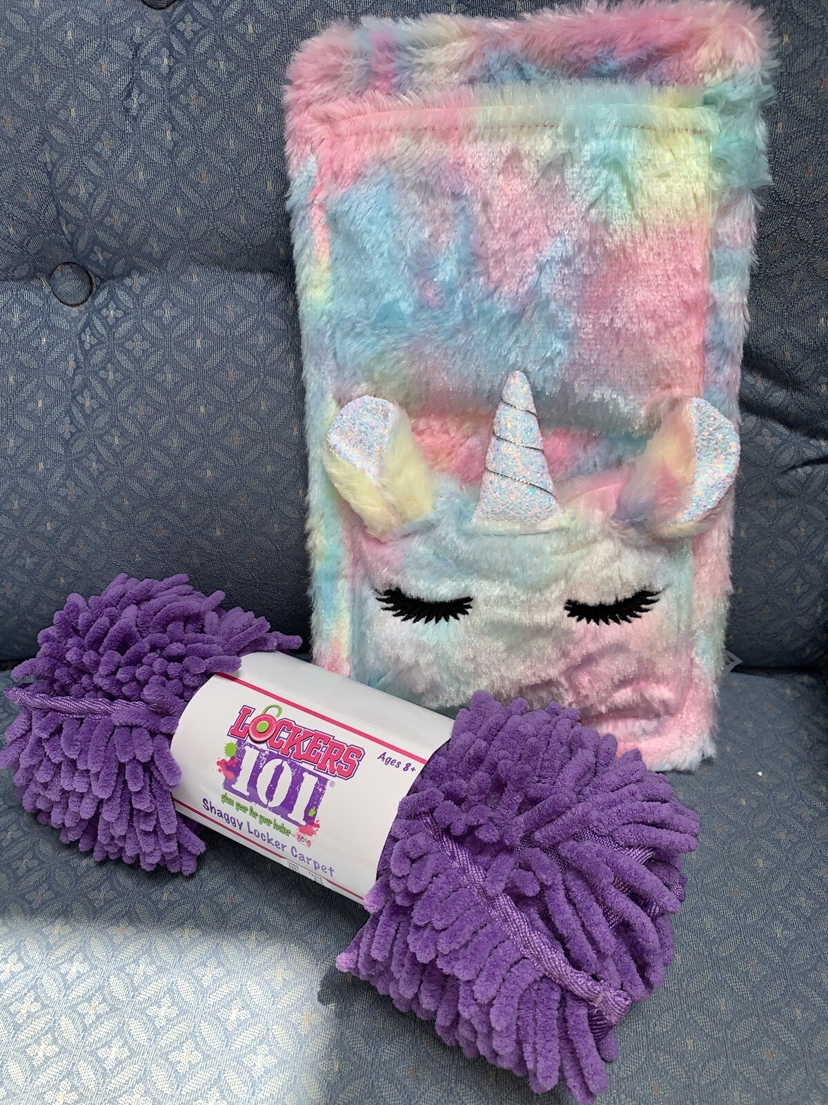 JUSTICE LOCKERS 101 PURPLE CARPET & UNICORN PASTEL SHIMMER MAGNETIC ...