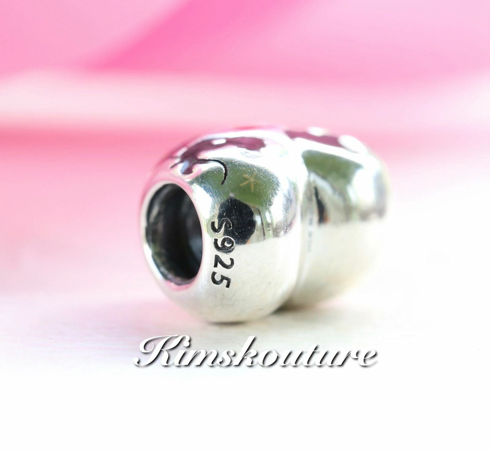 Authentic PANDORA Disney Minnie and Mickey Kiss Charm 791443ENMX | eBay
