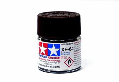 Tamiya Model Color Acrylic Paint XF-64 Red Brown Net 10ml 81764 | eBay