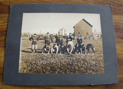 Antique Custer School Football Team Photograph Whatcom County ...