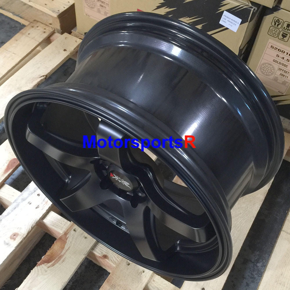 XXR 555 Wheels 18 +25 Flat Black Deep Lip Staggered Rims 5x100 13 16 ...