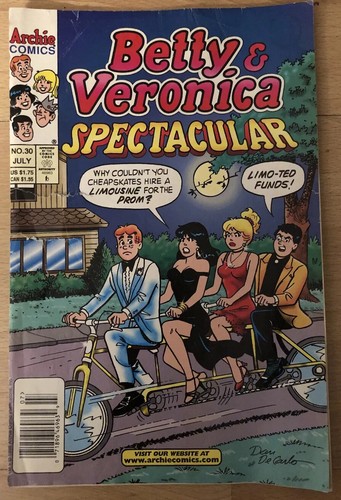 Archie Comics Betty Veronica Spectacular #30 Parent Story, Ruiz Art ...