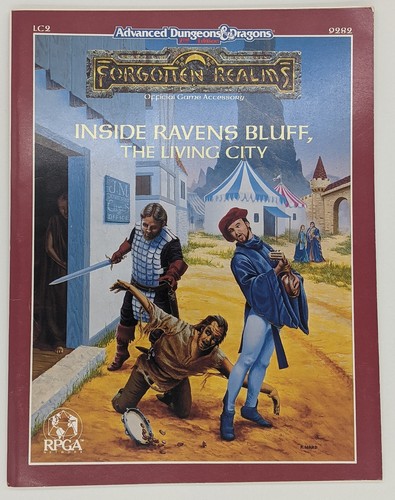 LC2 - Inside Raven's Bluff / AD&D 2nd ed / 1ST PRINT / VF+ / Never used ...