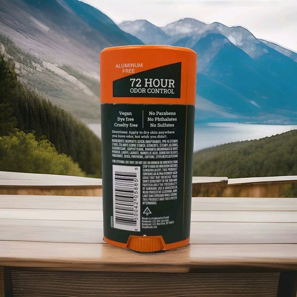 NEW Mando Whole Body Deodorant Smooth Solid Clover Woods Scent 72 Hr ...