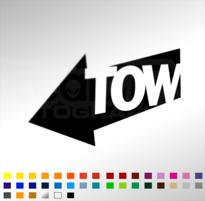 Tow Here JDM Sticker Decal For Car Van Window Bumper Euro Van Trailer ...