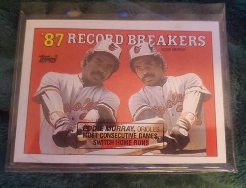 1987 Record Breakers Eddie Murray DOT ERROR Topps 4 | eBay