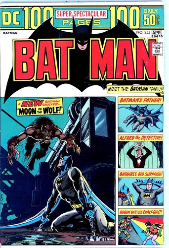 BATMAN #255 - 100 pages - Death of Professor Milo - Neal Adams -1974 ...