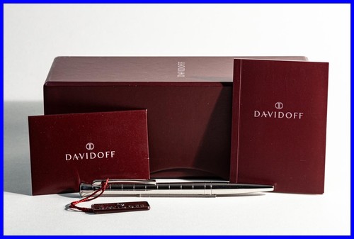 Davidoff Velero Palladium Guilloche Ballpoint Pen 20555 Box Papers ...