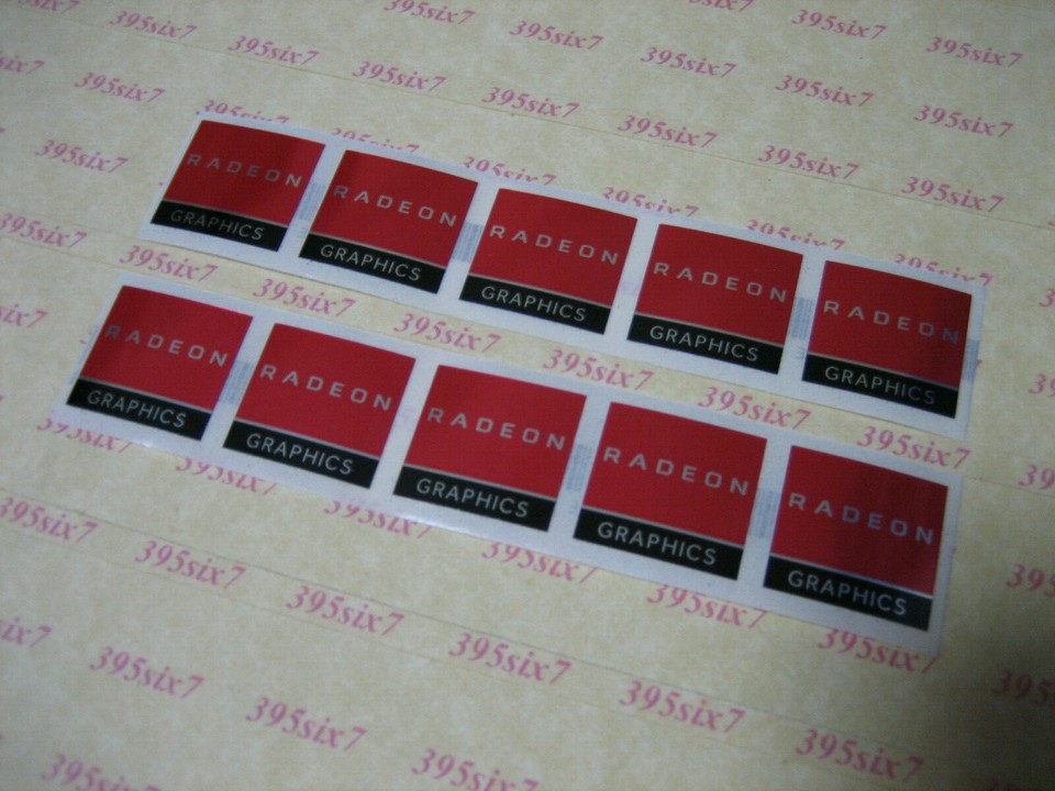 RADEON GRAPHICS STICKER (18mm x 19mm) - 10 PCS | eBay